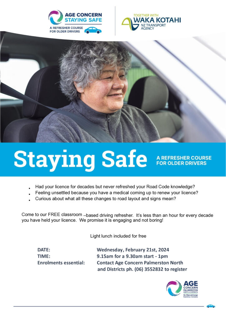 Staying Safe- A refresher course for older drivers - Age Concern ...