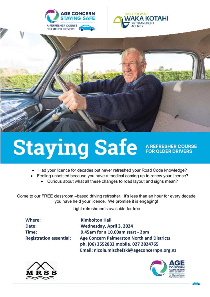 Staying Safe- A refresher course for older drivers - Age Concern ...